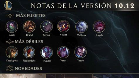 Parche 10 12 De League Of Legends Esportmaniacos