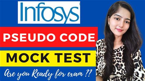 infosys pseudo code mock test are you ready for exam 25minutes mock test youtube