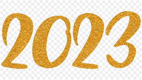 Fuente De Brillo De Año Nuevo 2023 PNG 2023 Año Nuevo Destello PNG