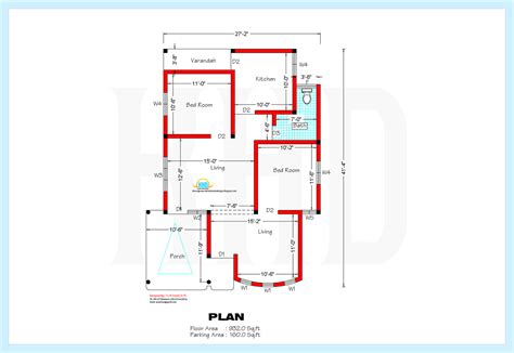 Square Feet Home Plan And Elevation Indian House Plans
