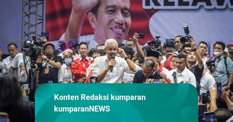 Foto Ganjar Pranowo Hadiri Halal Bihalal Bersama Relawan Jokowi Di Gbk