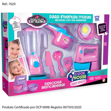 Conjunto Brinquedo Liquidificador Batedeira Panela Kit Cozinha Infantil