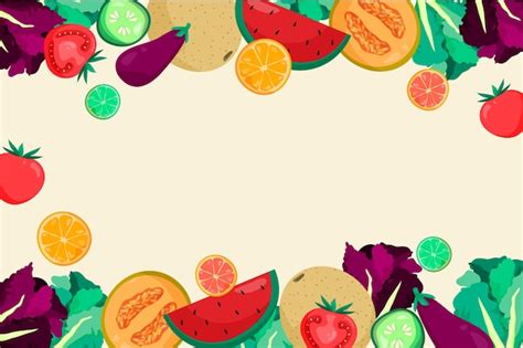 Agregar 79 fondo frutas y verduras vector última camera edu vn