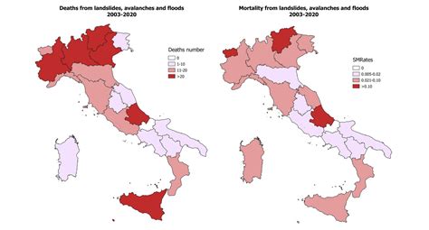 Quelles régions italiennes sont les plus exposées aux événements