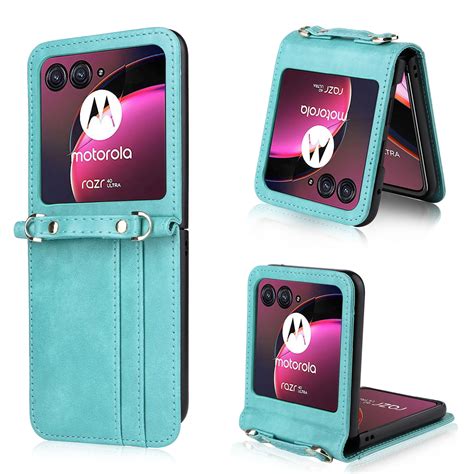 Dteck Motorola Razr Wallet Case With Shoulder Strap For Motorola