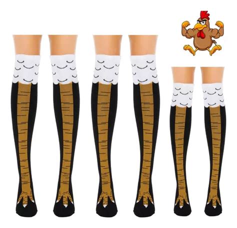 Calcetines Rodilla Piernas Calcetas Patas De Pollo 3pares Meses Sin