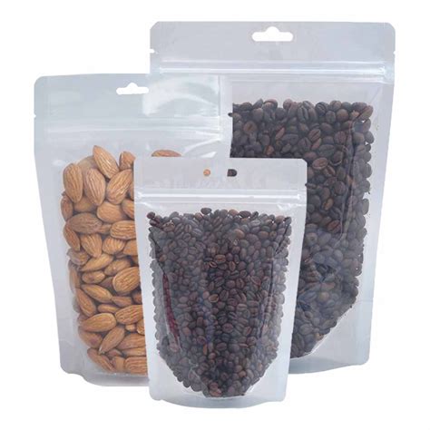 Kit 50 Sacos Stand Up Pouch Transparentes Zip Lock Hermético