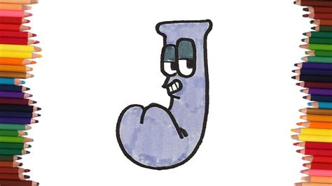 Cómo dibujar la letra J del Alfabeto LORE Dibujos del Alfabeto Lore
