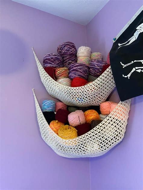 Made Another Yarn Hammock For Keeping My Stash Off The Floor Artofit