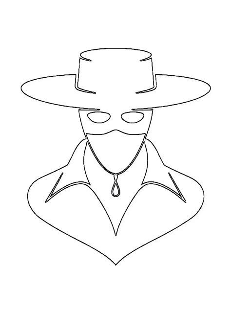 Coloriage Zorro Dessins Imprimer