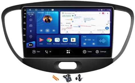 RADIO ANDROID NAWIGACJA XQ460S QLED CARPLAY LTE GPS DSP HYUNDAI I10 07