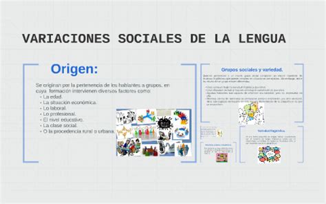 VARIACIONES SOCIALES DE LA LENGUA By Danielaa Durango Rios On Prezi Next