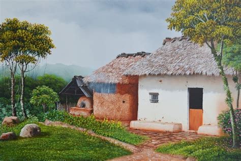 El arte es su máxima expresión Paisajes de pueblos Colombianos