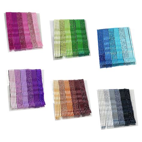 Amazon 144 Pcs Colorful Glitter Hair Pins Assorted Color Styling