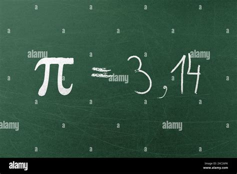Pi Number Handwritten On The Chalkboard Mathematical Constants Math