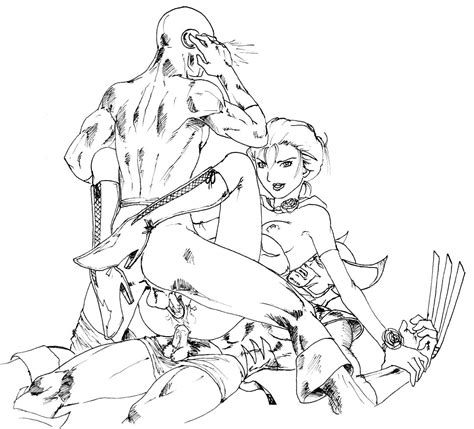 Rule 34 Black Queen Cyclops X Men Godofchaos James Howlett Jean Grey Marvel Monochrome Scott