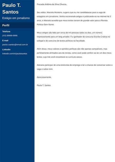Carta de apresentação pronta 7 modelos prontos Proteja suas apostas