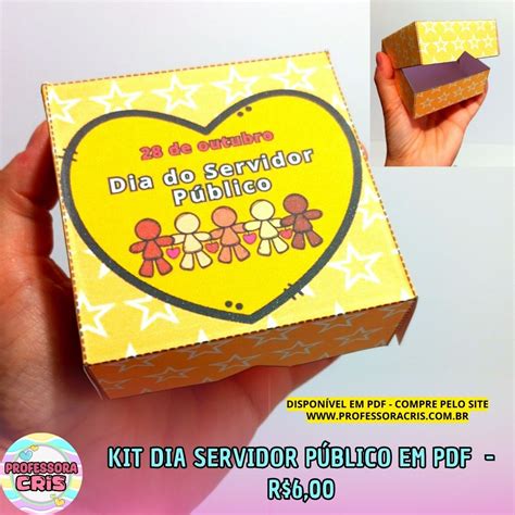 PDF kit Dia do Servidor Público Professora Cris Ensinando carinho