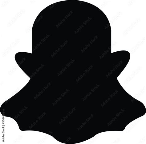 Snapchat Logo Messenger Icon Realistic Social Media Logotype Snap