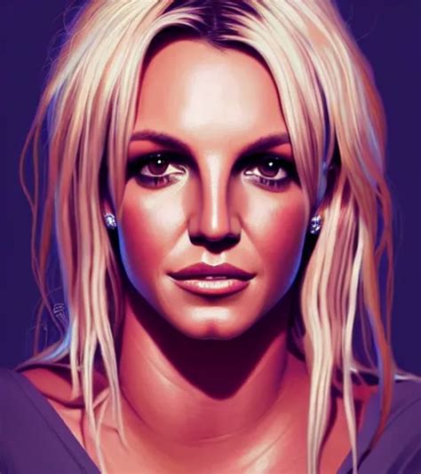 Highly Detailed Portrait Of Britney Spears As An Anime Stable
