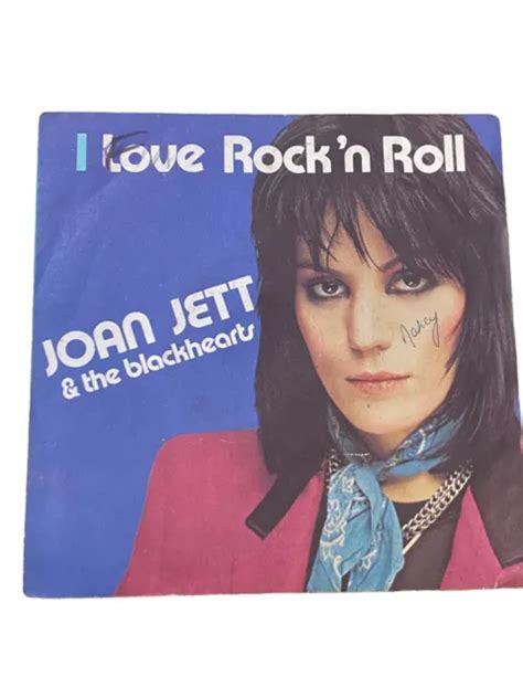 DISQUE VINYLE 45 Tour Joan Jett The Blackhearts I Love Rockn Roll