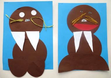 Walrus Knippen En Plakken Kleuteridee Nl Thema Noordpool Zuidpool