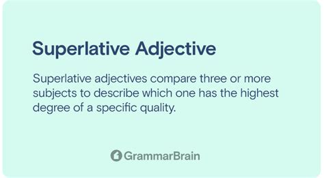 Understanding The Superlative Adjective Definition Examples