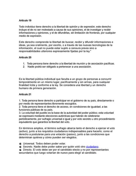 Artículo 19 Artículo 19 Todo individuo tiene derecho a la libertad de