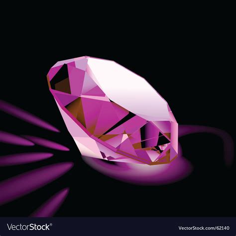 Pink Diamond Royalty Free Vector Image VectorStock