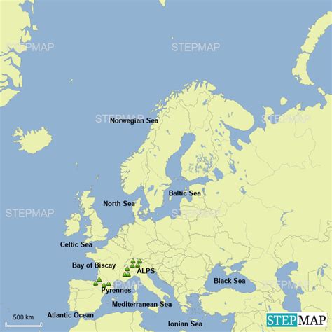 Stepmap Europe Landforms Landkarte F R Germany