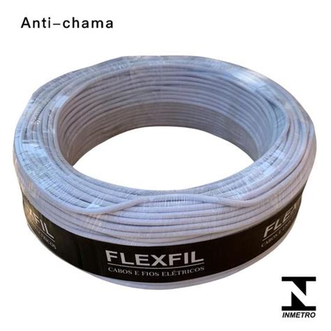 Cabo Flexivel Rolo 1 X 10 Mm 100 Metros Anti Chamas Fio Flexfil