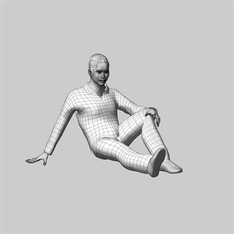 Game Ready Character Rigged Man Model 3D 5 C4d Dae Fbx Blend