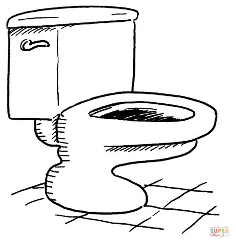 Desenho De Vaso Sanit Rio Do Banheiro Para Colorir Desenhos Para