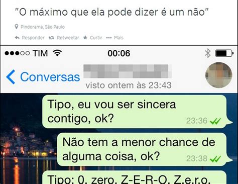 Chega Na Menina Cara O M Ximo Que Ela Pode Dizer Um N O