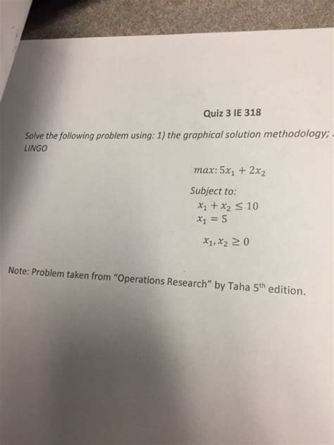 solved solve the following problem using 1 the graphical