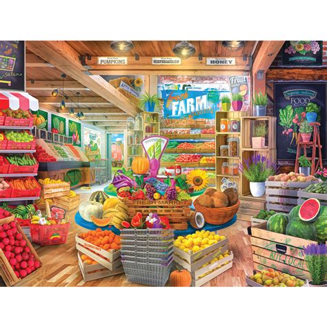 Organic Fresh Market Piece Jigsaw Puzzle Bits And Pieces