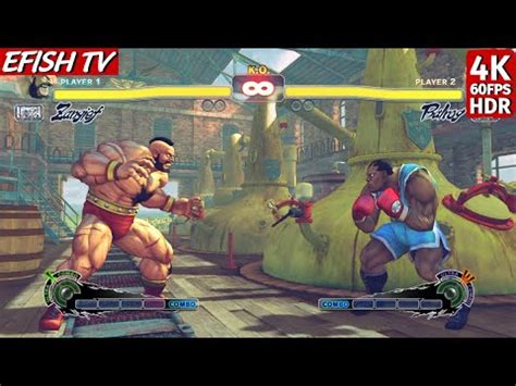 Zangief Vs Balrog Hardest AI Ultra Street Fighter IV PS5 4K 60FPS