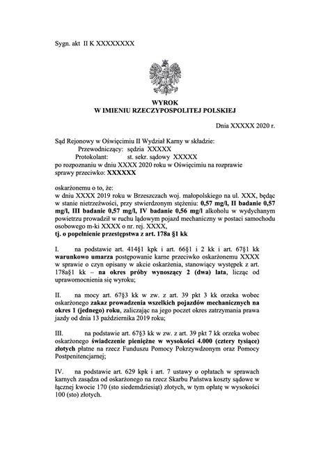 Rok Zakazu Prowadzenia Pojazdu W Miejsce Lat