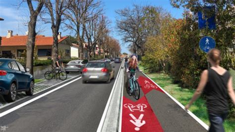 Fano ecco come sarà la nuova pista ciclabile di viale Kennedy via