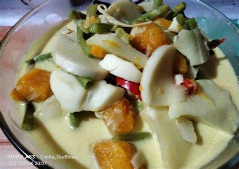 Resep Sayur Santan Umbut Kelapa Labu Kacang Panjang Oleh Inhapunyadapur