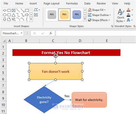 How To Make A Yes No Flowchart In Excel 2 Useful Methods ExcelDemy
