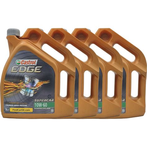 Castrol Edge Fluid Titanium Supercar 10W 60 4x5 Liter G22524647