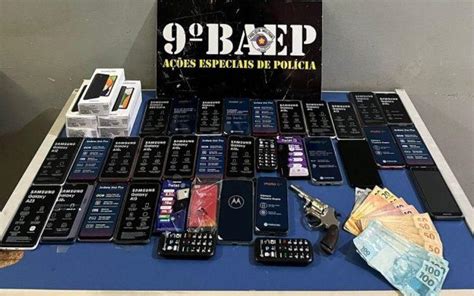 Quadrilha é presa após render funcionários de loja e roubar celulares