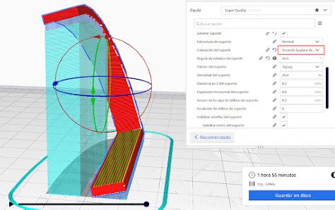 Impresión 3D Soportes en Cura
