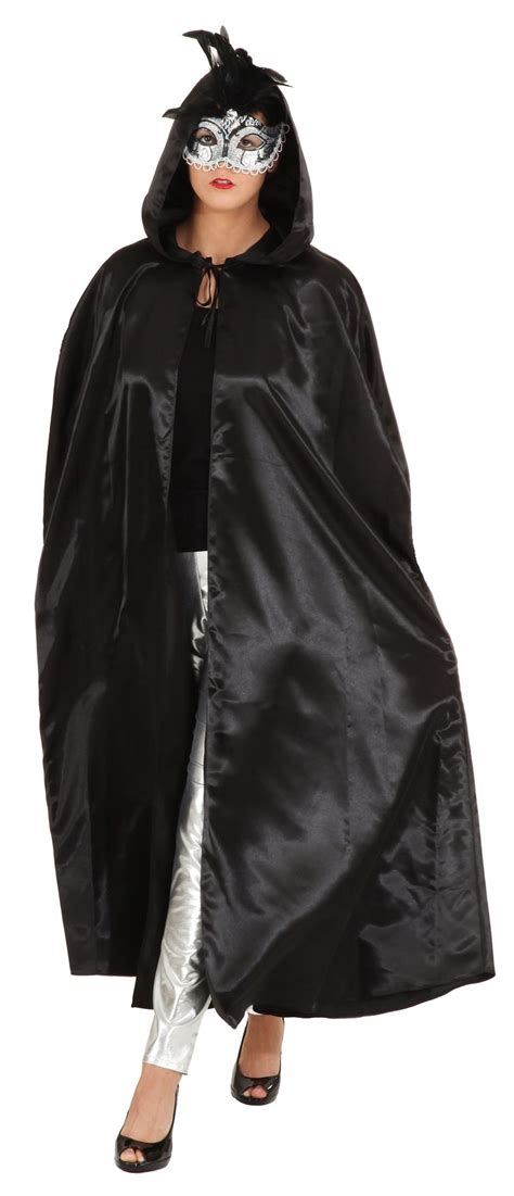 Satin Umhang schwarz Party Schlaudt GmbH Kostüme Deko Stoffe