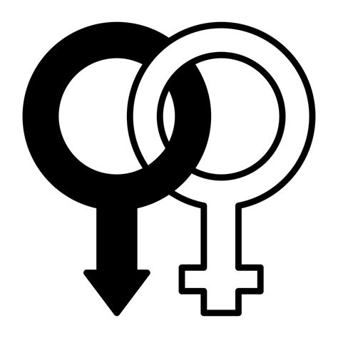 un símbolo de icono masculino y femenino géneros 18763567 Vector en
