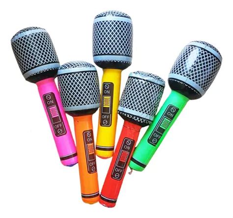 Globo Micr Fono Inflable Fiesta Batucadas Eventos X Cm Mercadolibre