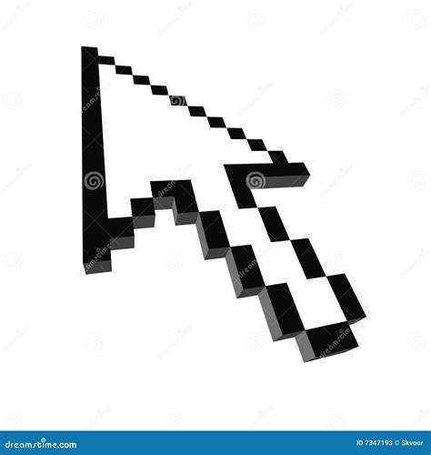 Cursor D Da Seta Do Computador Fotos De Stock Imagem