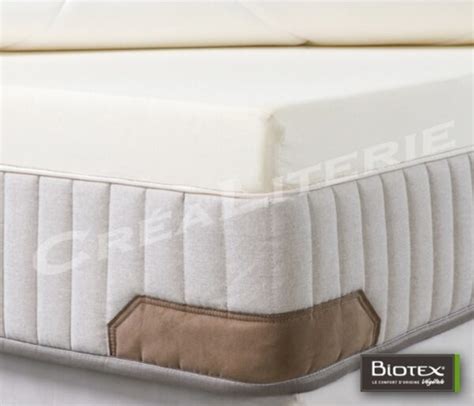 Matelas Biotex BIO Extase Latex Végétale Ressorts ensachés latex