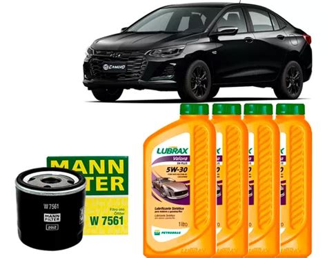 Kit Troca Óleo 5w30 Gm Onix Plus 1 0 Turbo 2021 2022 2023